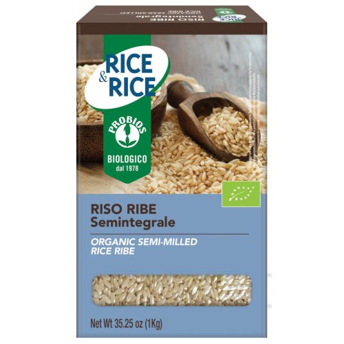Rice & Rice Ribe Semintegrale Probios 1kg - Loreto Pharmacy