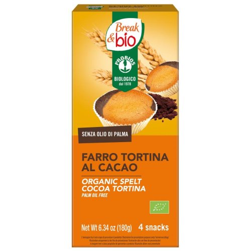 Break & Bio Farro Probios Cocoa Cake 4x45g - Loreto Pharmacy