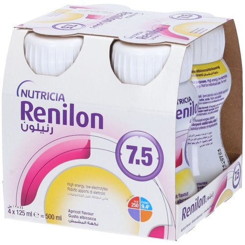Renilon 7.5 Apricot Nutricia 4x125ml - Loreto Pharmacy