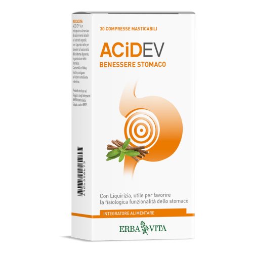 ErbaVita Acid-Ev Food Supplement 30 Tablets