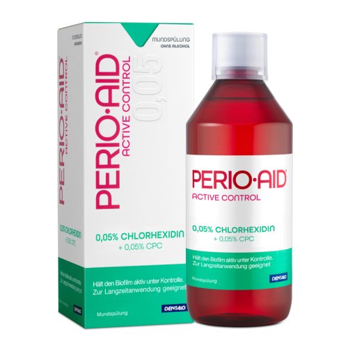 Dentaid Perio Aid Active Control Gluten Free Mouthwash 500ml