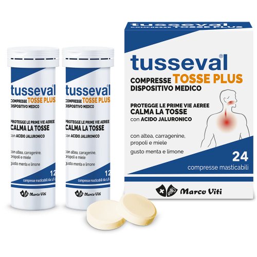 Tusseval COUGH PLUS 24 chewable tablets