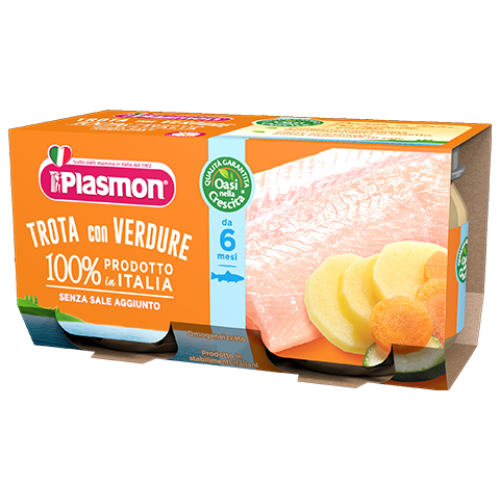 Plasmon Homogenized Trout Fish With Vegetables 2x80g