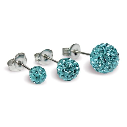 Studex Sistem 75 Aquamarine Diamond Ball 4.5mm