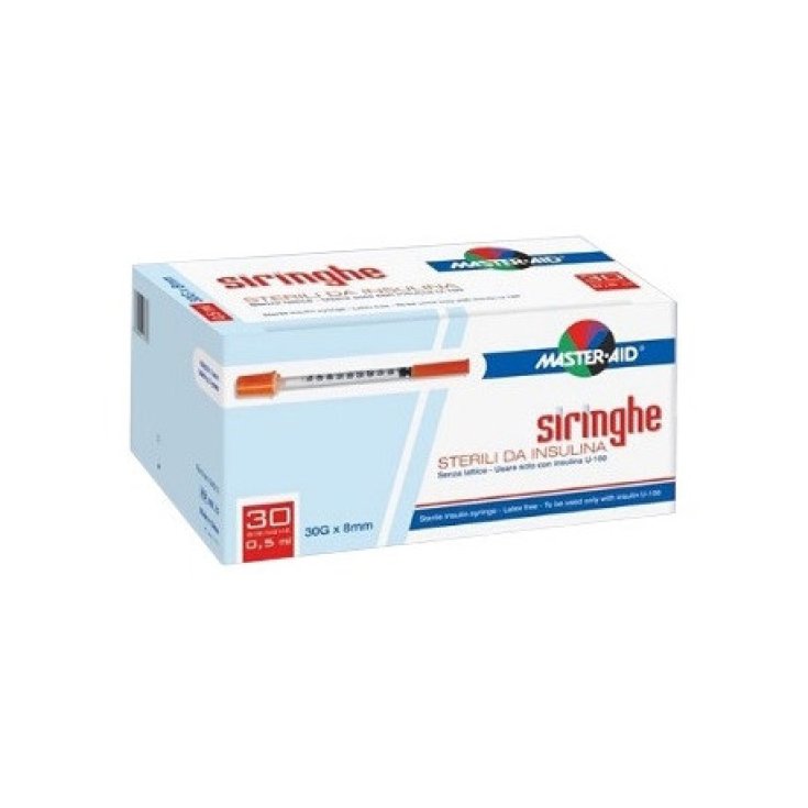 Master-Aid Sterile Syringes From Insulin G30 0.5ml 30 Pieces