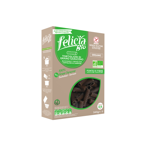 Felicia Bio Pasta With Buckwheat Tortiglioni Gluten Free 340g