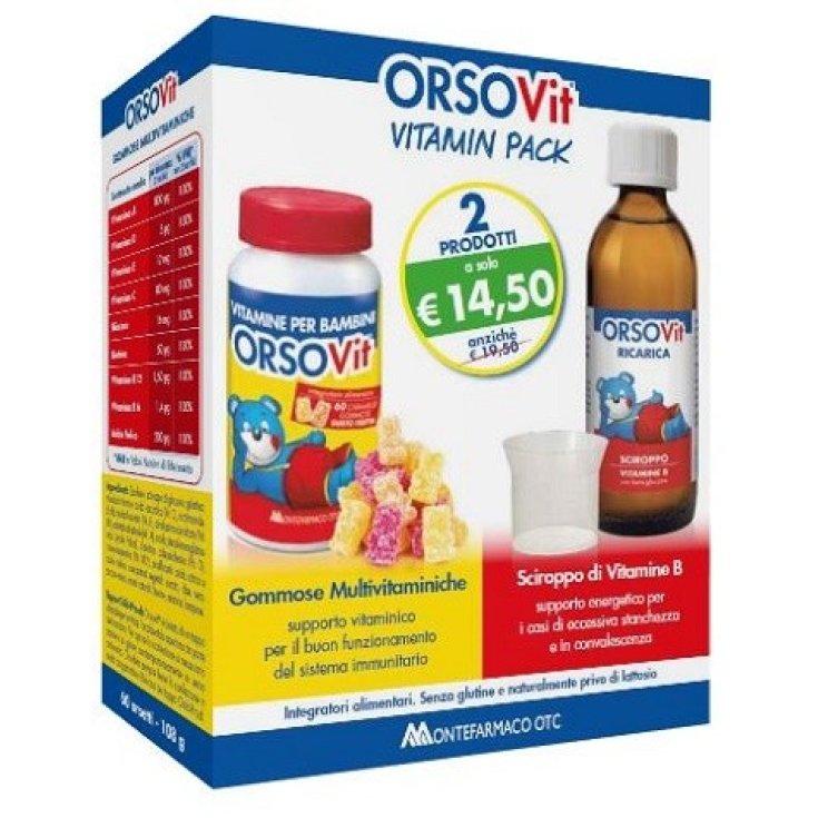 Montefarmaco OTC OrsoVit Vitamin Pack Vitamin Gummy + Vitamin B Syrup