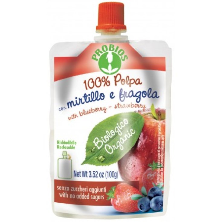 Apple Strawberry And Blueberry Pulp 100% Probios - Loreto Pharmacy