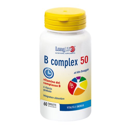 B Complex 50 t / r LongLife 60 Divisible Tablets - Loreto Pharmacy