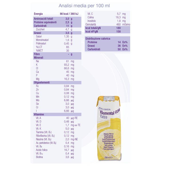 Elemental 028 Extra Nutricia 18x250ml - Loreto Pharmacy
