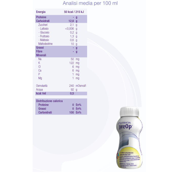 PreOp Dietetic Food Nutricia 4x200ml - Loreto Pharmacy