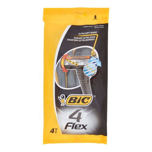 BIC RAZOR BEARD FLEX 4 X 4