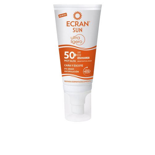 Ecran Sun Ultralight Face And Neckline Protector Spf50 50ml