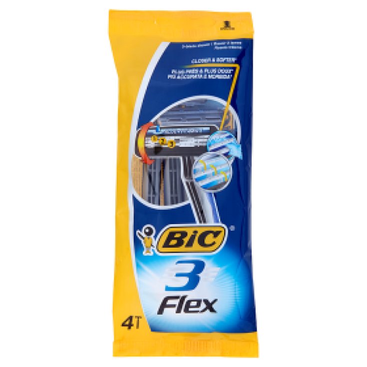 BIC RAZOR BEARD FLEX 3 X 4