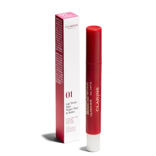 Clarins Lip Twist Duo Water Tint & Balm 01 Red Sunset